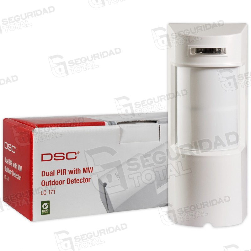 Sensor de exterior antimascotas DSC LC-171 Dual-Tech con microondas y ...