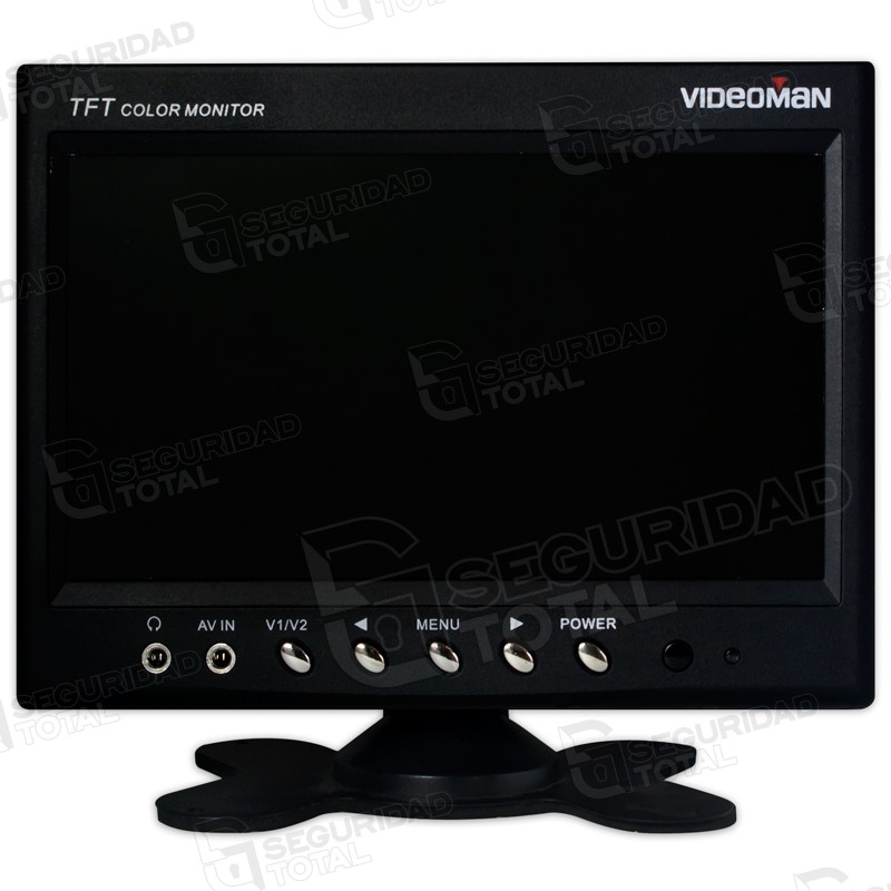 Monitor LCD 7'' con 2 entradas de video