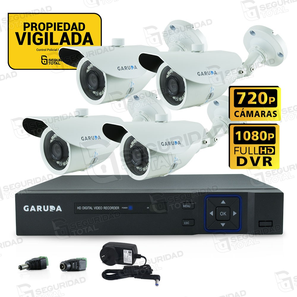 Kit Garuda 2 DVR + 4 Camaras Bullet